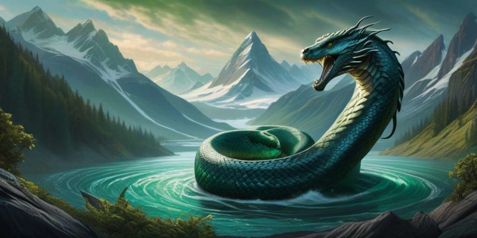 La serpiente de Midgard: Jörmundgander - mitologiaclasica.com